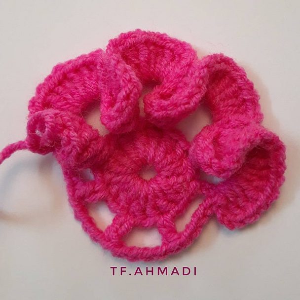 CROCHET PINK COLORFUL FLOWER PATTERN | Knitdo